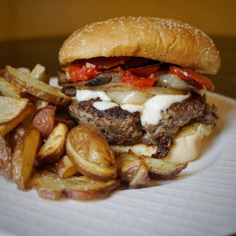 My 2020 Blended Burger Entry – A Pizza Burger – Alex Eats Too Much